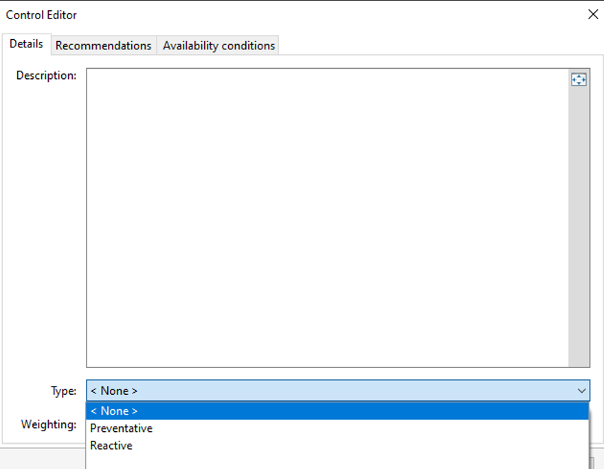 Adding a Control – Internal Audit MK