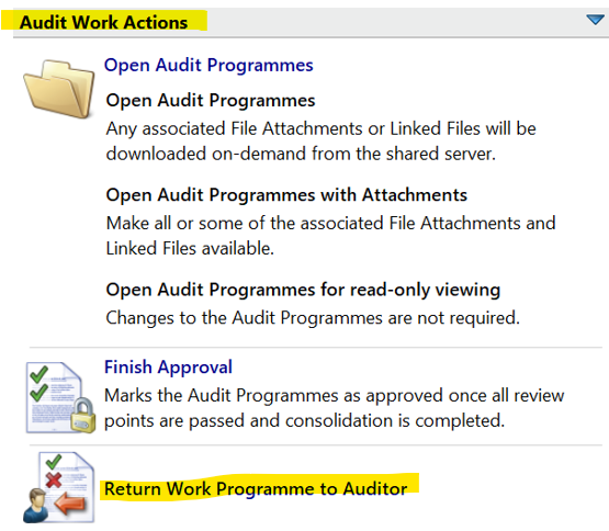 Managing audit work programmes under interim review status – Internal ...